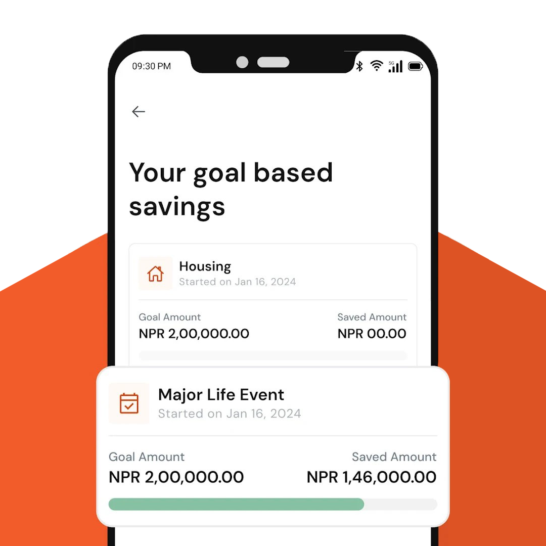 Goal-Based Deposit - OrangeNXT Features - OrangeNXT by Laxmi Sunrise Bank
