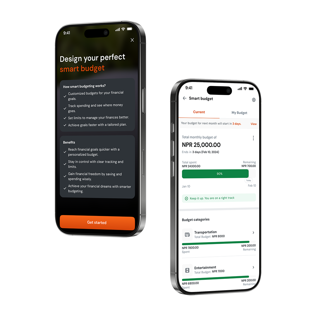 Smart Budget - OrangeNXT Features - OrangeNXT by Laxmi Sunrise Bank